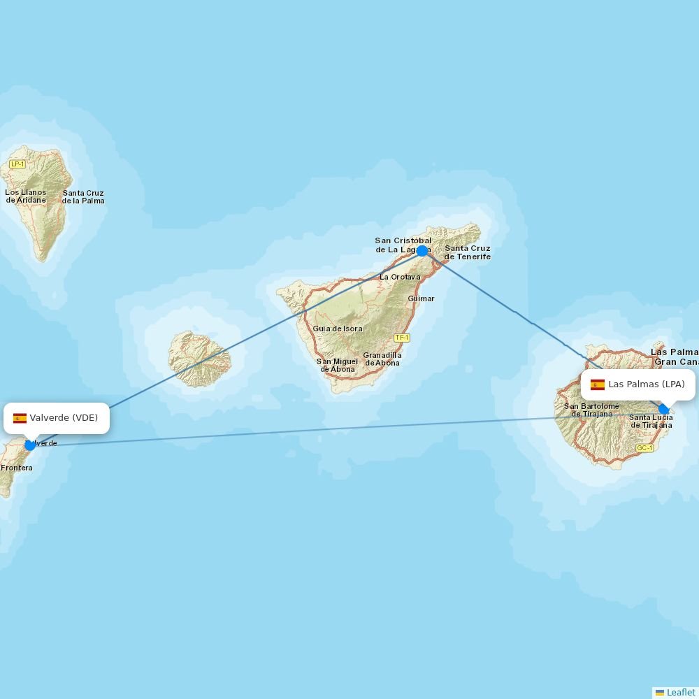 Binter Canarias routes 2025 – map with all flights - Flight Routes