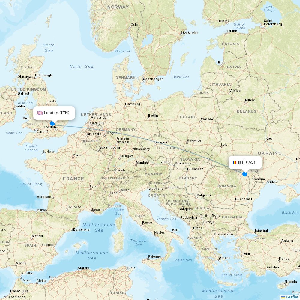 Wizz Air Malta airline routes (W4) 2025, map - Flight Routes