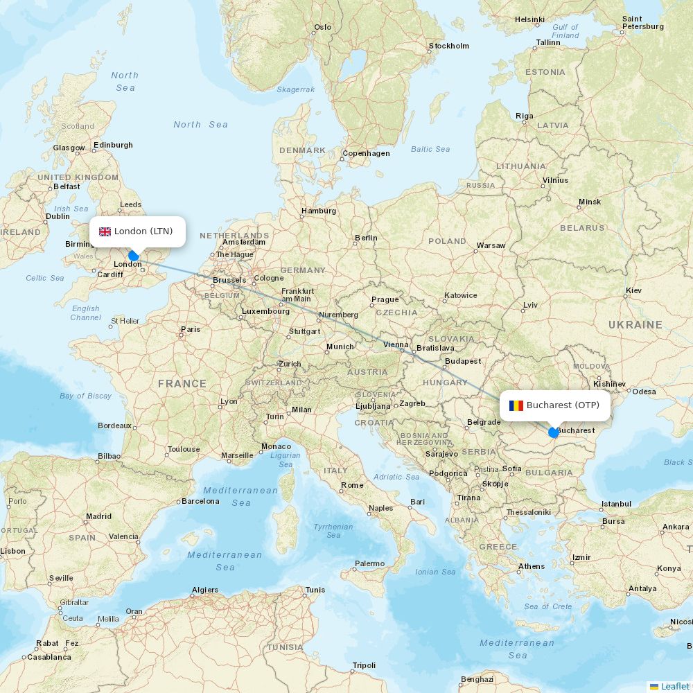 Wizz Air Malta airline routes (W4) 2025, map - Flight Routes