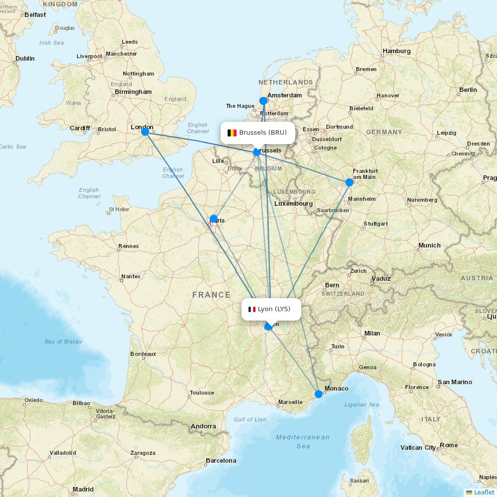 Brussels Airlines routes 2025 – map with all flights - Flight Routes
