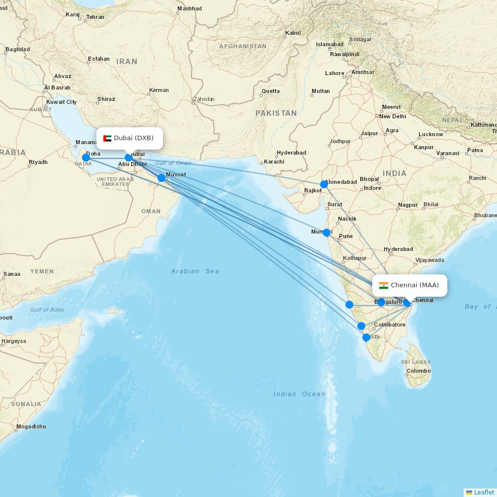 Emirates routes 2025 – interactive map with all flights - Flight Routes