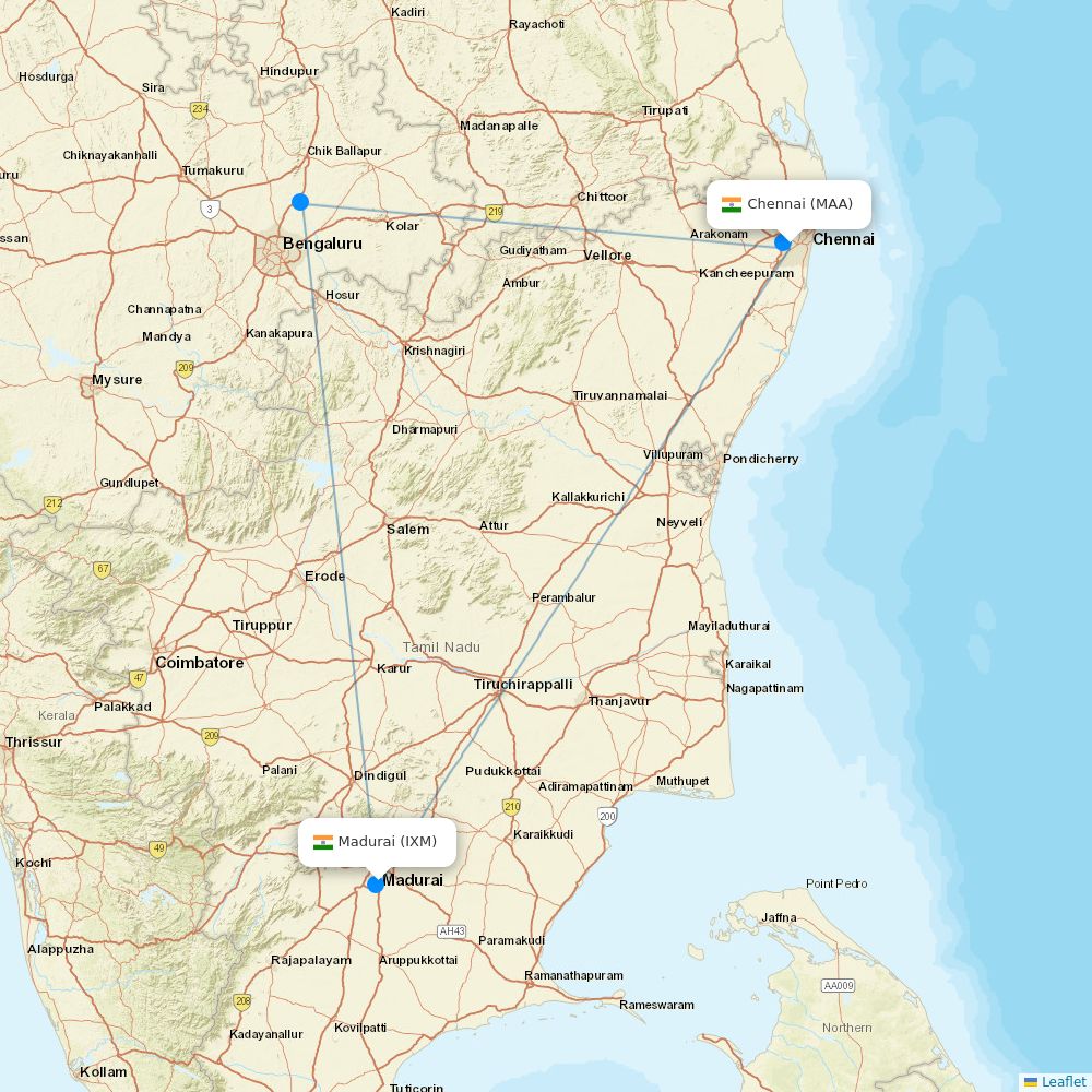 IndiGo routes 2025 – interactive map with all flights - Flight Routes