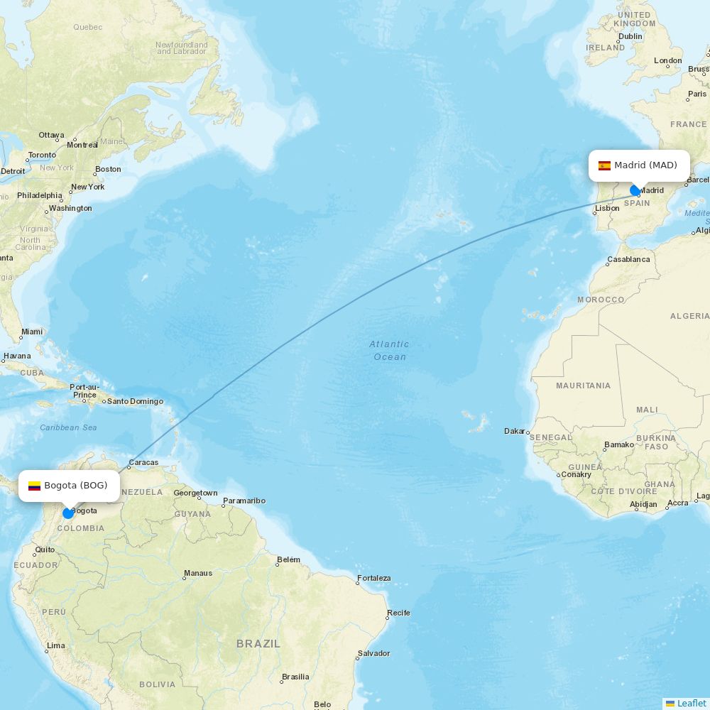 Avianca routes 2025 – interactive map with all flights - Flight Routes