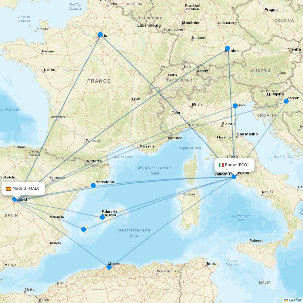 Air Europa routes 2025 – map with all flights - Flight Routes