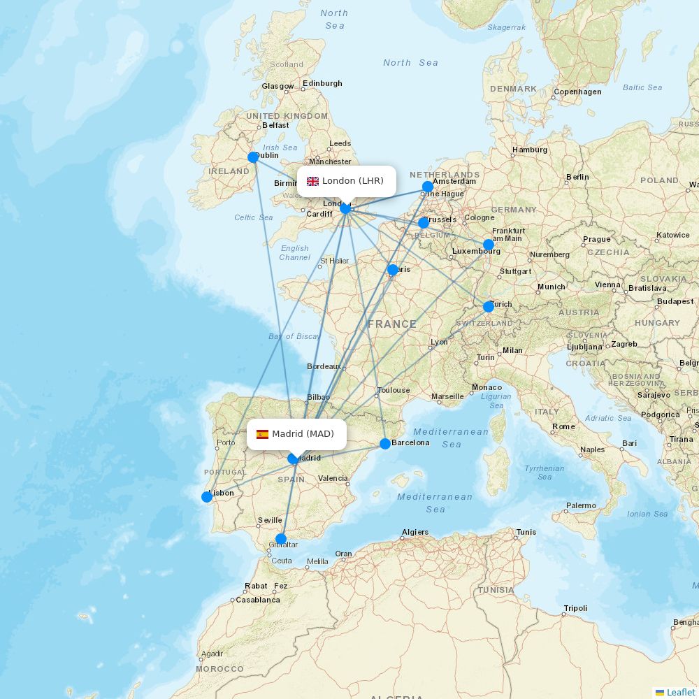 British Airways routes 2025 – map with all flights - Flight Routes