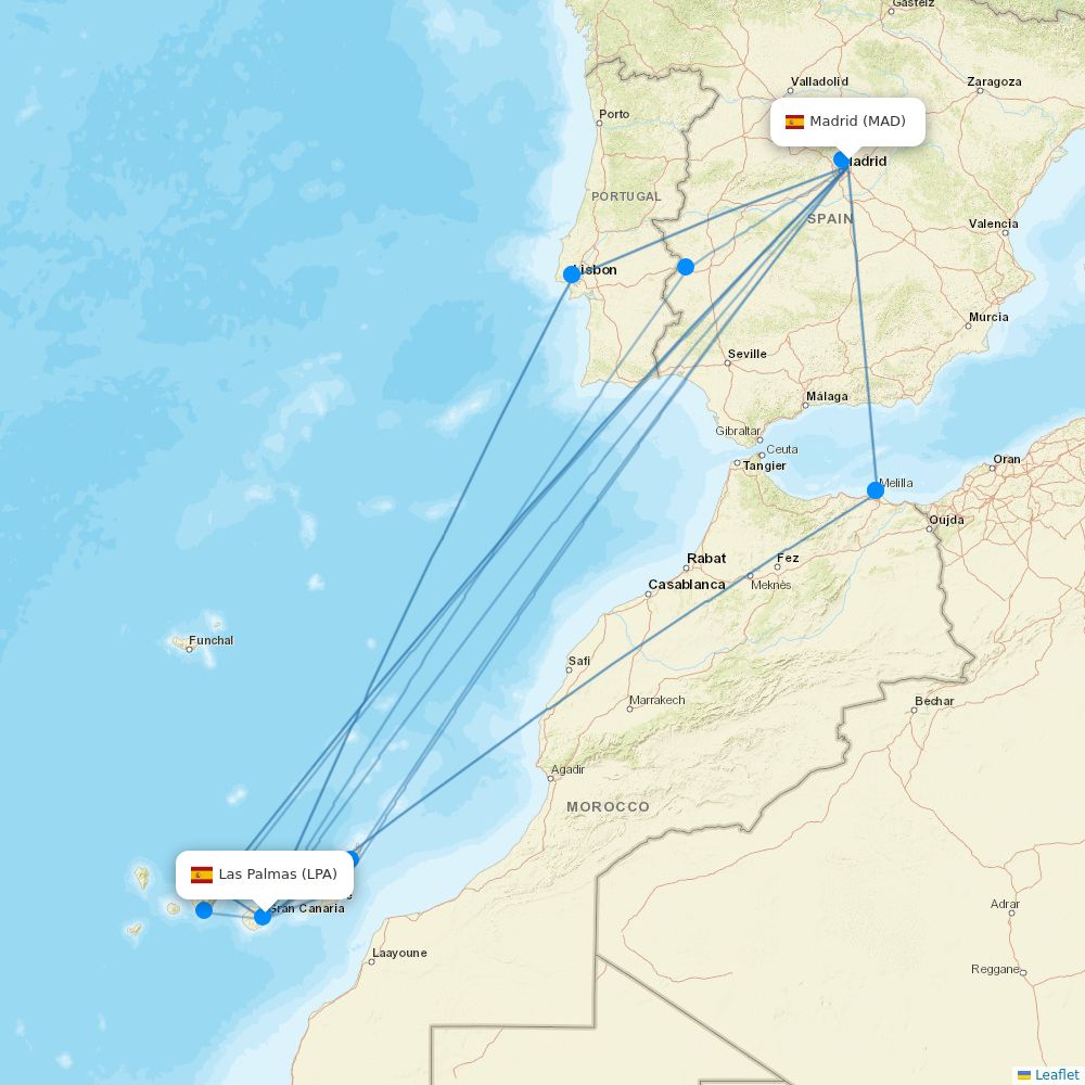 Iberia routes 2025 – interactive map with all flights - Flight Routes