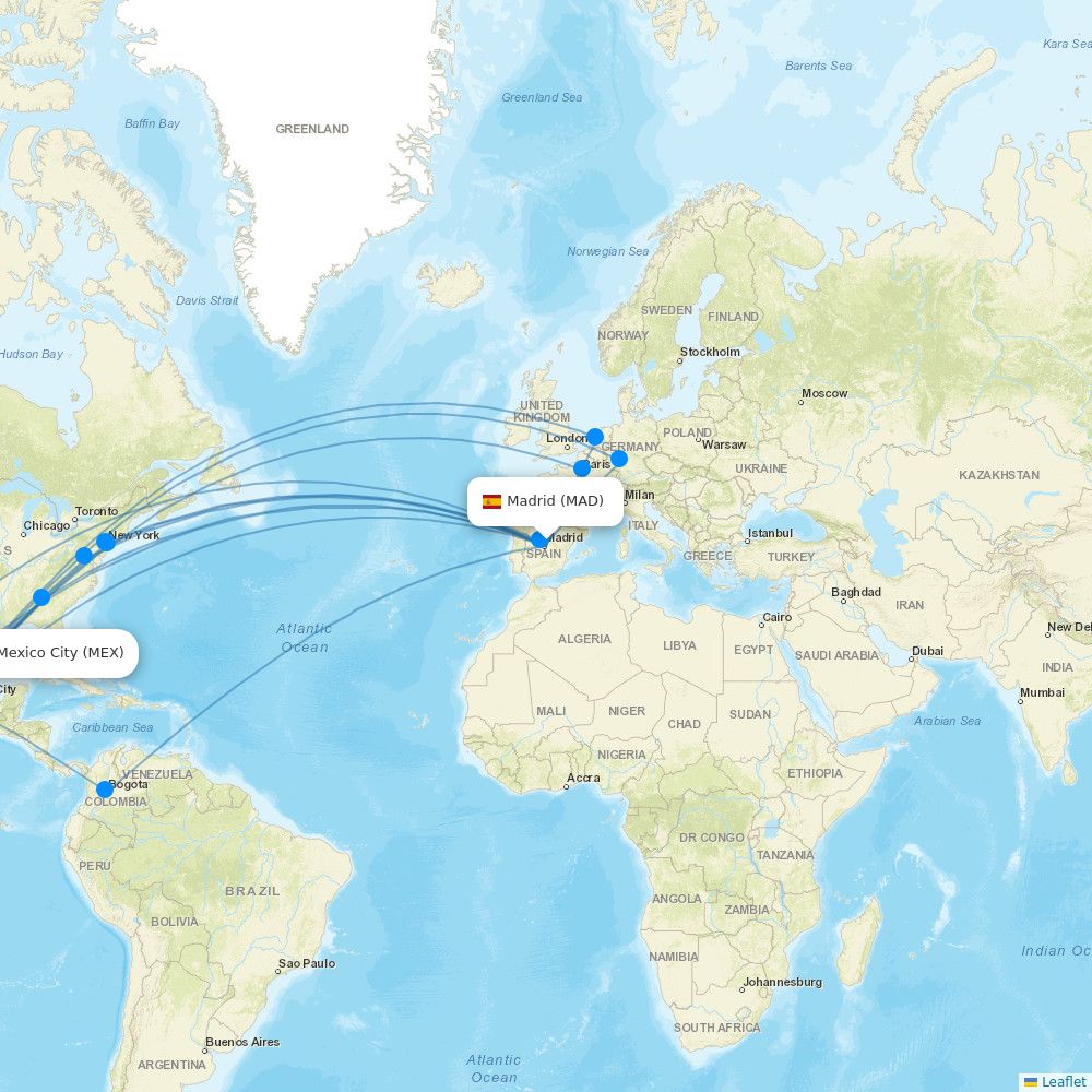 Aeromexico routes 2025 – interactive map with all flights - Flight Routes