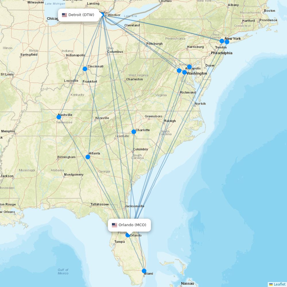 Spirit Airlines routes 2026 – map with all flights - Flight Routes