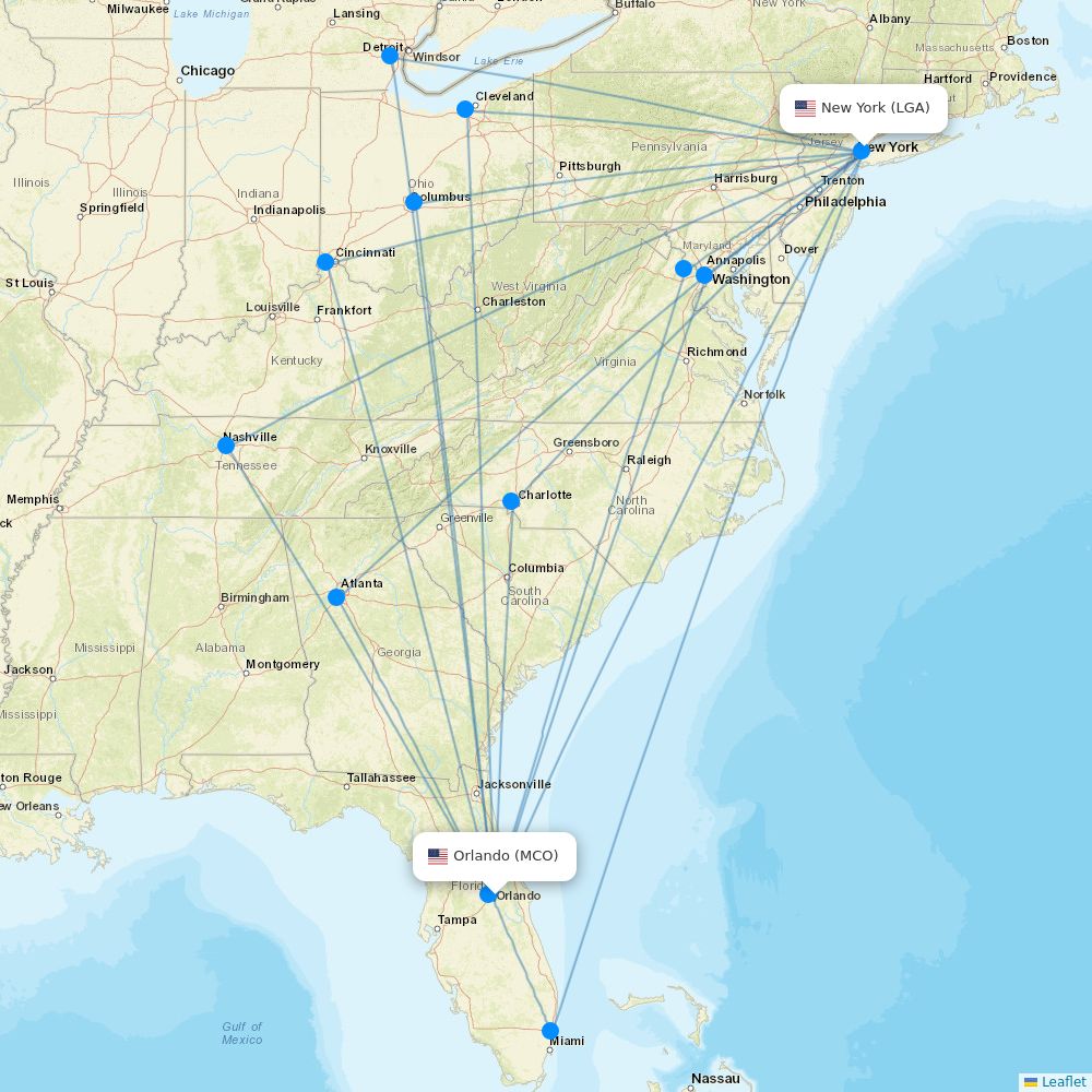 Spirit Airlines routes 2026 – map with all flights - Flight Routes