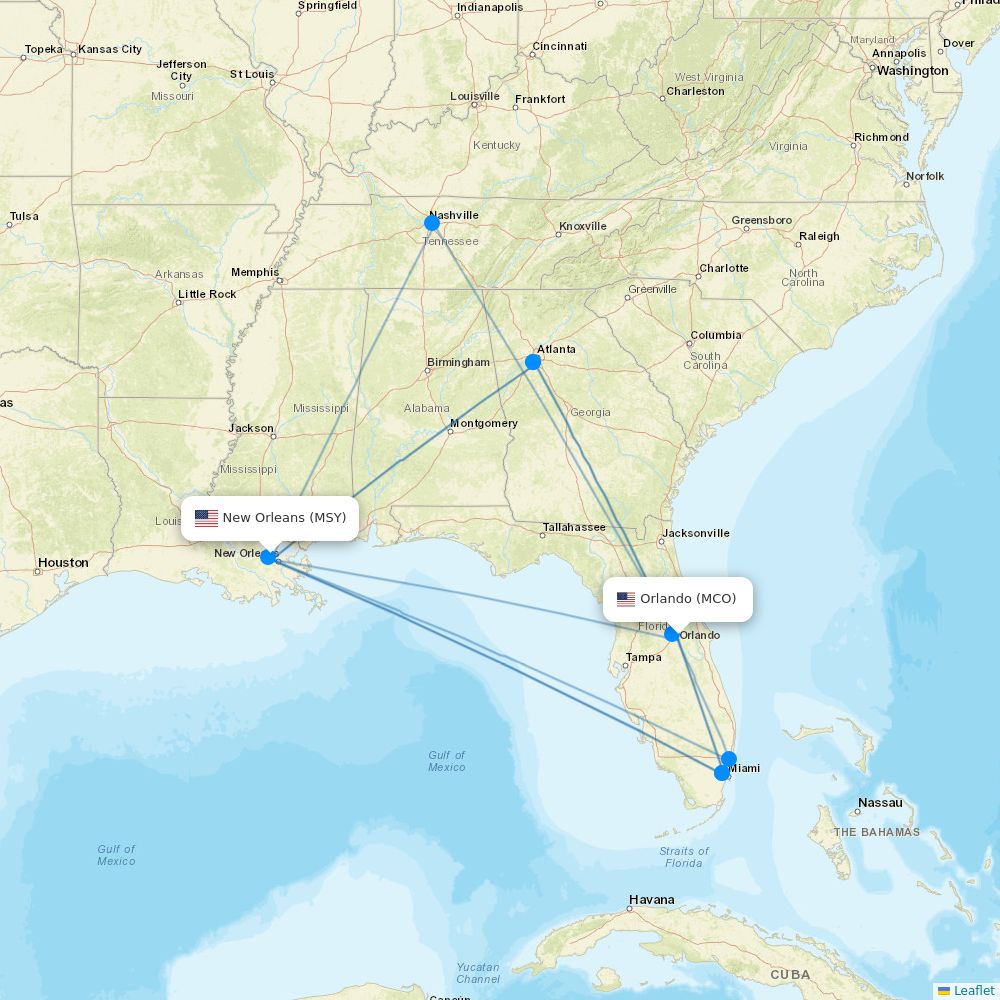 Spirit Airlines routes 2025 – map with all flights - Flight Routes