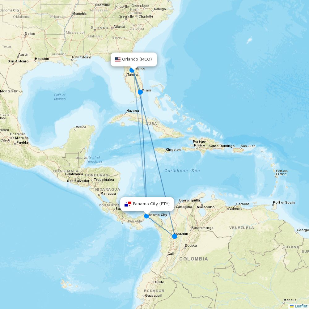 Copa Airlines routes 2025 – map with all flights - Flight Routes