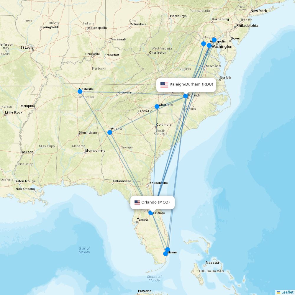 Frontier Airlines routes 2026 – map with all flights - Flight Routes