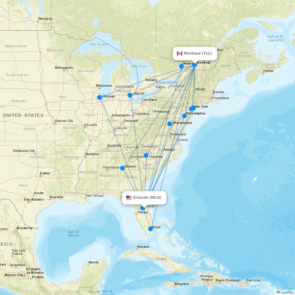 Air Transat routes 2025 – interactive map with all flights - Flight Routes
