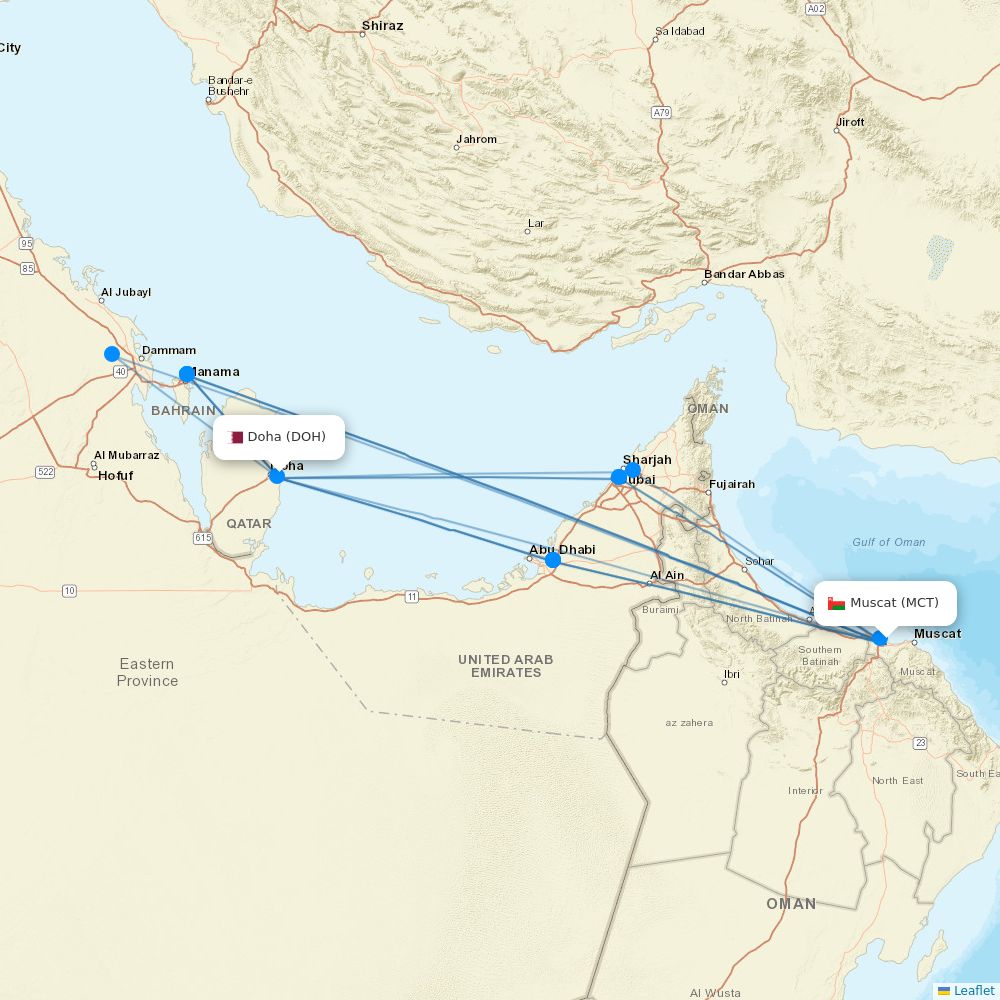 Qatar Airways routes 2025 – map with all flights - Flight Routes
