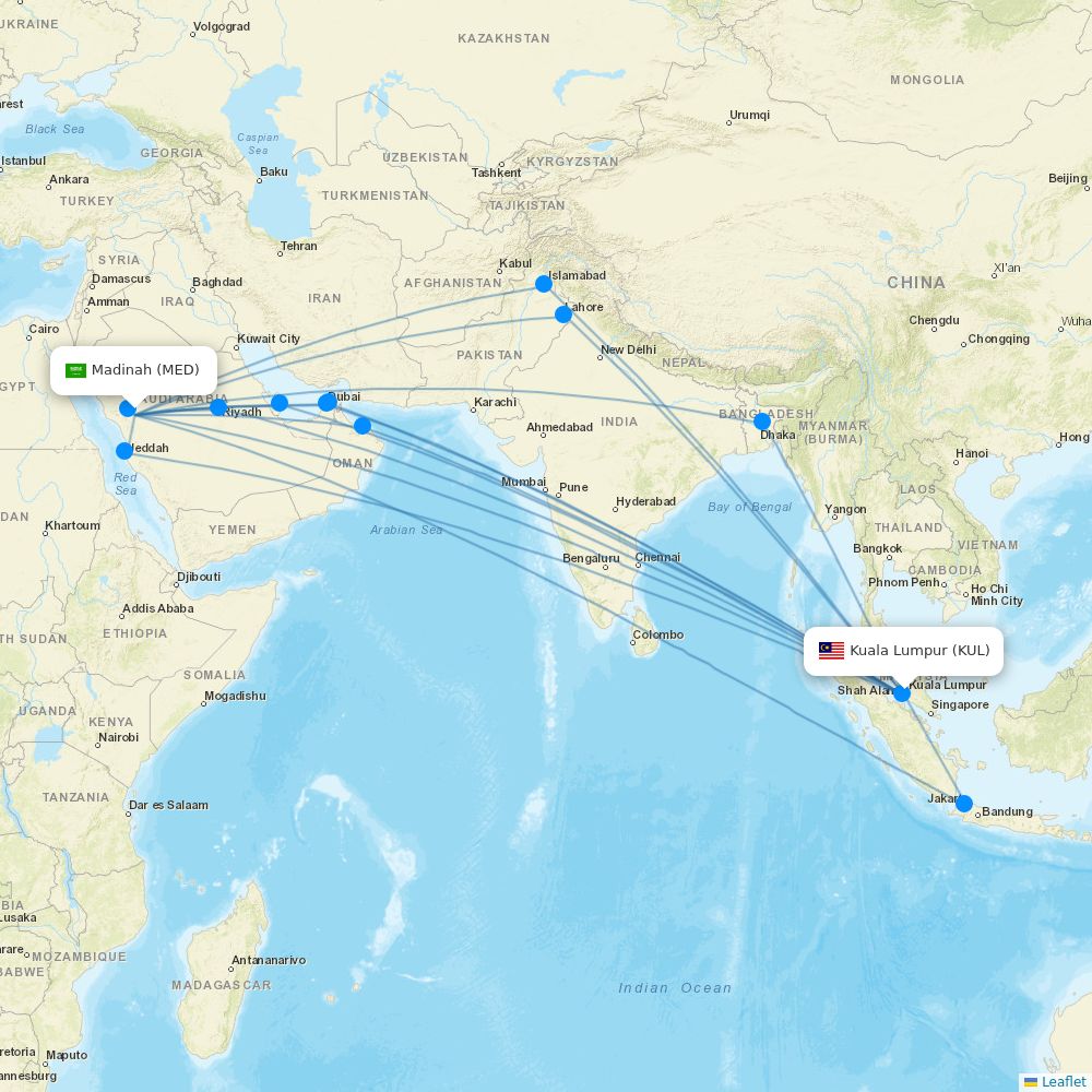 AirAsia X routes 2025 – map with all flights - Flight Routes