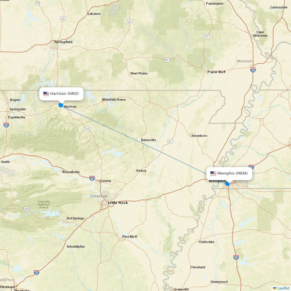 Southern Airways Express routes 2026 – map with flights - Flight Routes