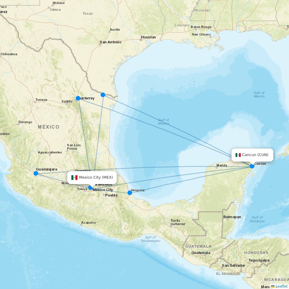 Aeromexico routes 2025 – interactive map with all flights - Flight Routes