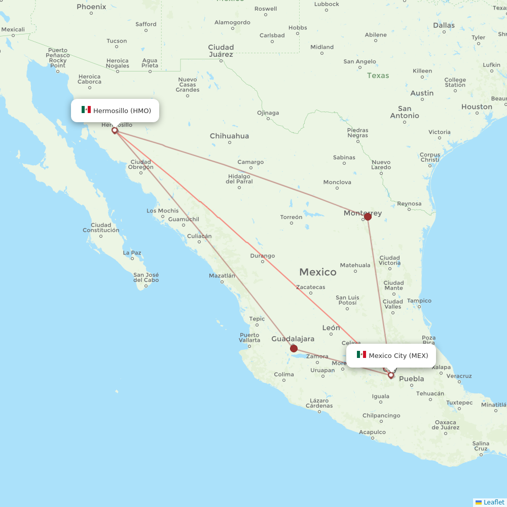 Aeromexico routes 2025 – interactive map with all flights - Flight Routes