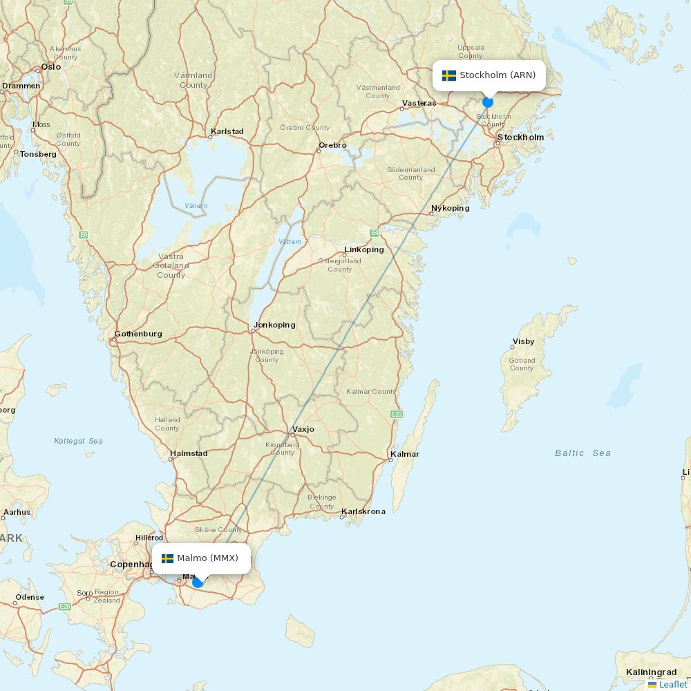 SAS routes 2026 – interactive map with all flights - Flight Routes