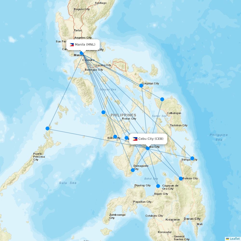 Philippine Airlines routes 2025 – map with all flights - Flight Routes