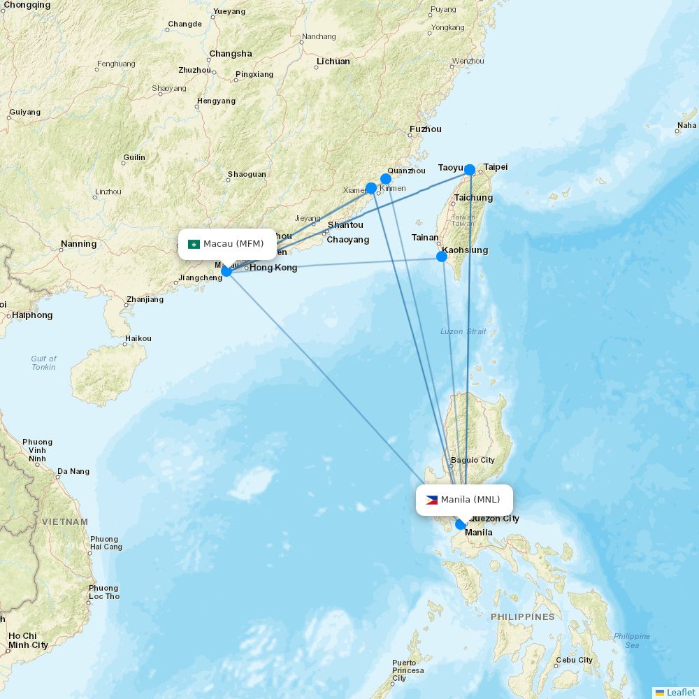 Philippines AirAsia routes 2026 – map with all flights - Flight Routes