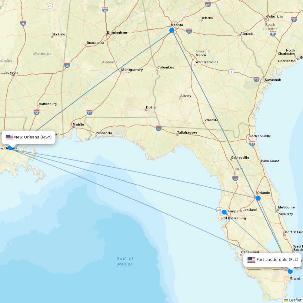 Spirit Airlines routes 2025 – map with all flights - Flight Routes