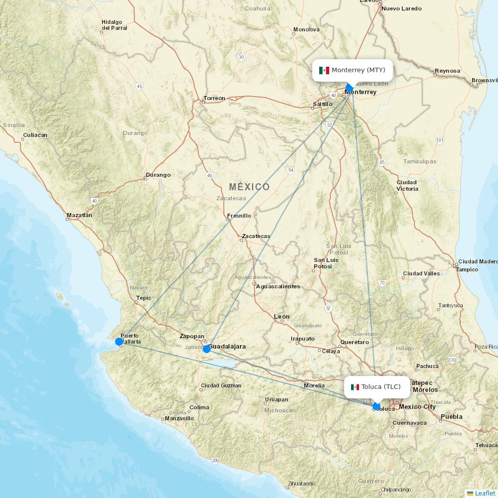 Volaris routes 2025 – interactive map with all flights - Flight Routes