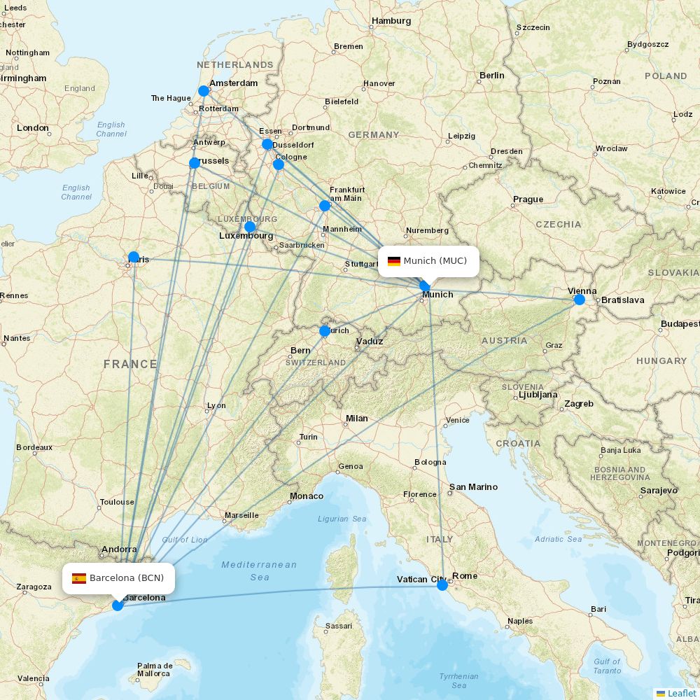 Lufthansa routes 2025 – interactive map with all flights - Flight Routes