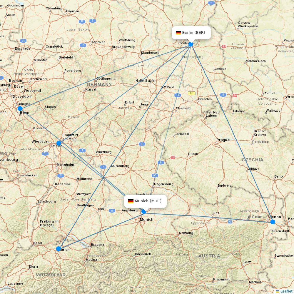 Lufthansa routes 2025 – interactive map with all flights - Flight Routes
