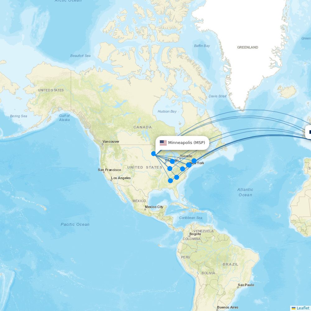 Air France routes 2025 – map with all flights - Flight Routes