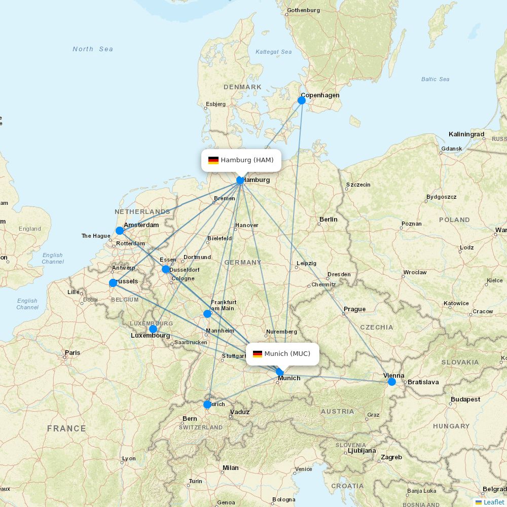 Eurowings routes 2025 – interactive map with all flights - Flight Routes