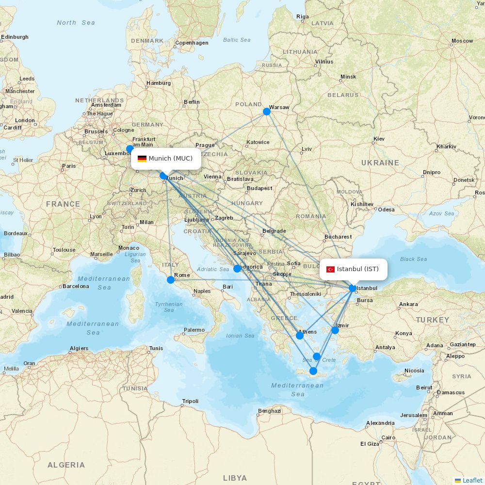 Turkish Airlines routes 2025 – map with all flights - Flight Routes