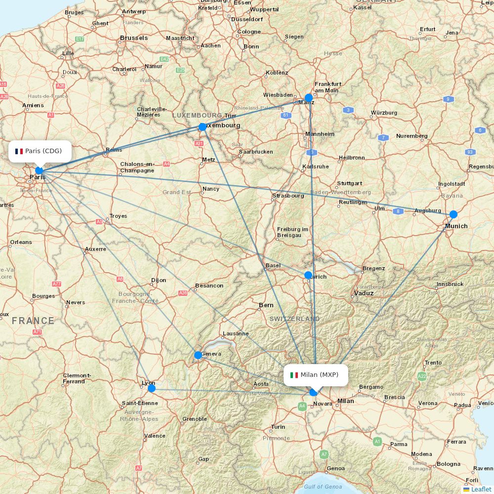 Air France routes 2026 – map with all flights - Flight Routes