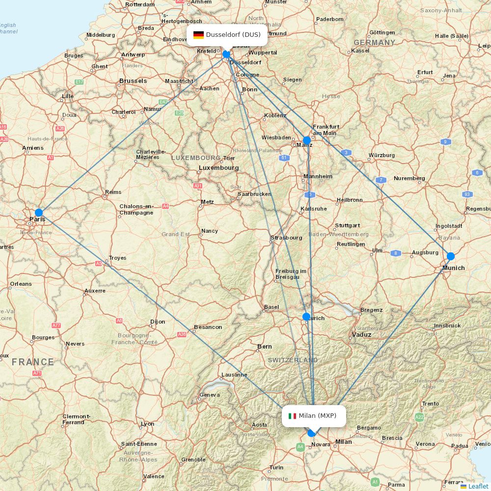 Eurowings routes 2026 – interactive map with all flights - Flight Routes