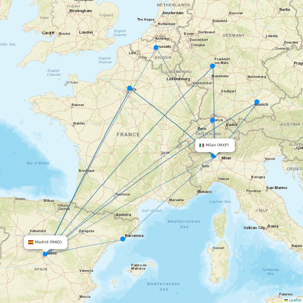 Air Europa routes 2025 – map with all flights - Flight Routes