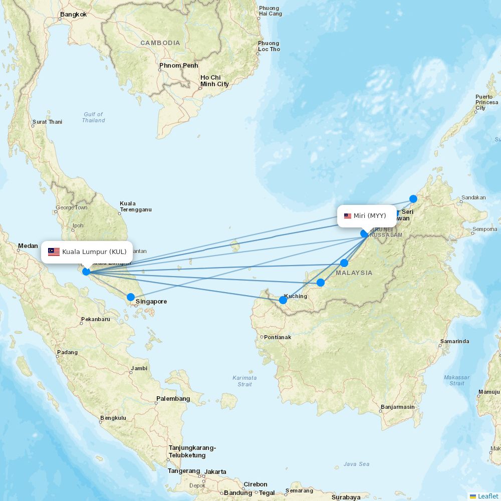 AirAsia routes 2026 – interactive map with all flights - Flight Routes