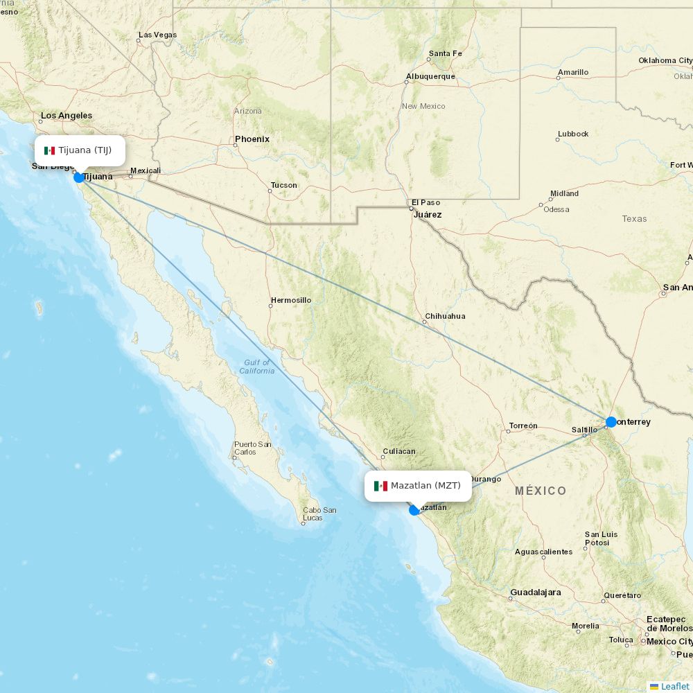 Volaris routes 2025 – interactive map with all flights - Flight Routes