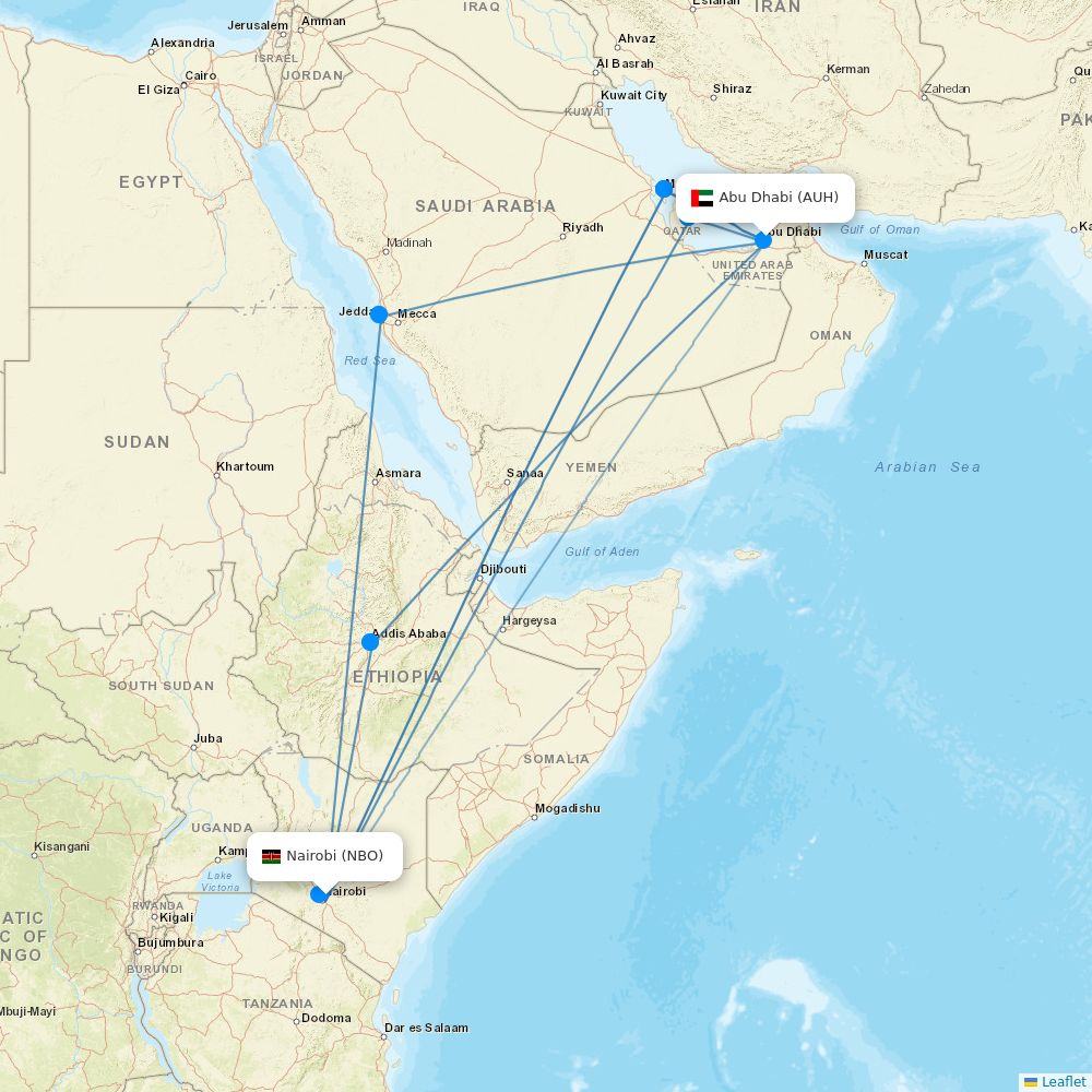 Etihad Airways routes 2026 – map with all flights - Flight Routes