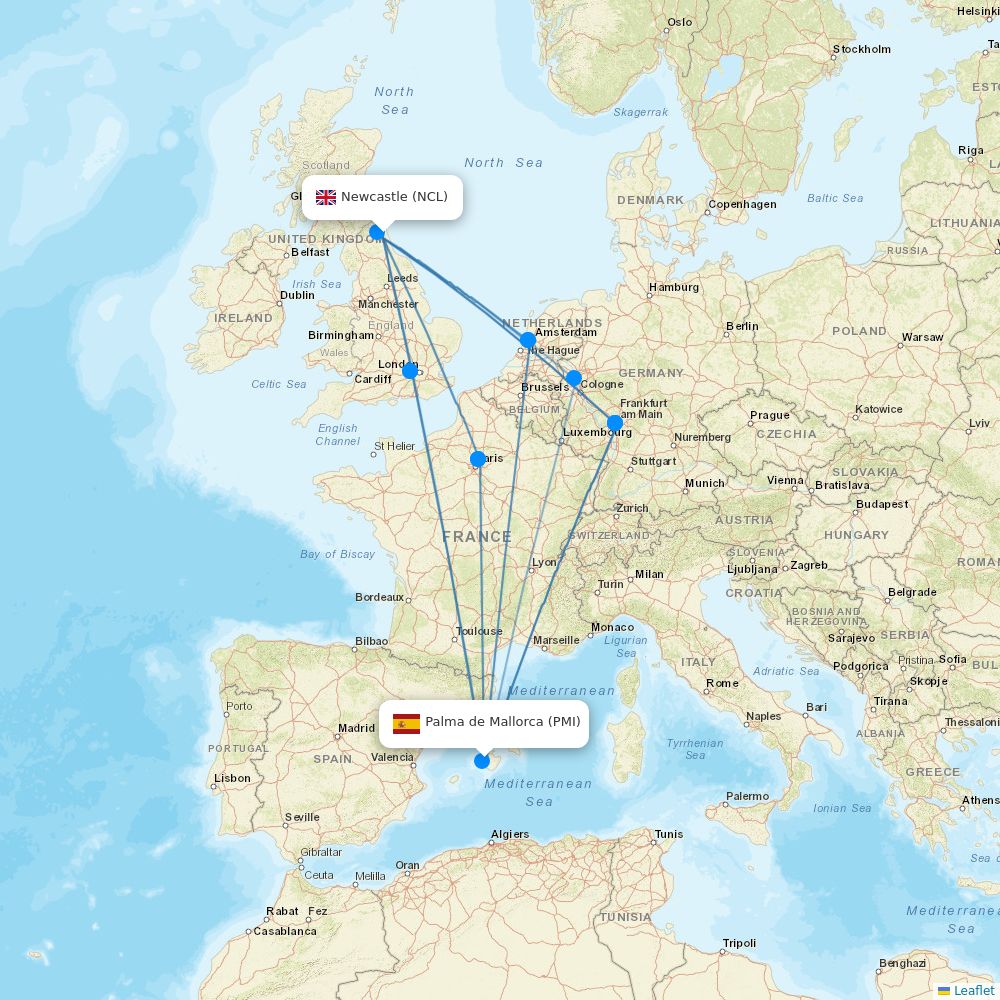 Jet2 routes 2026 – interactive map with all flights - Flight Routes