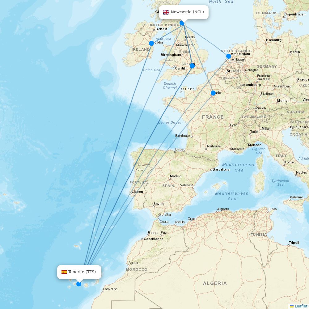 Jet2 routes 2025 – interactive map with all flights - Flight Routes