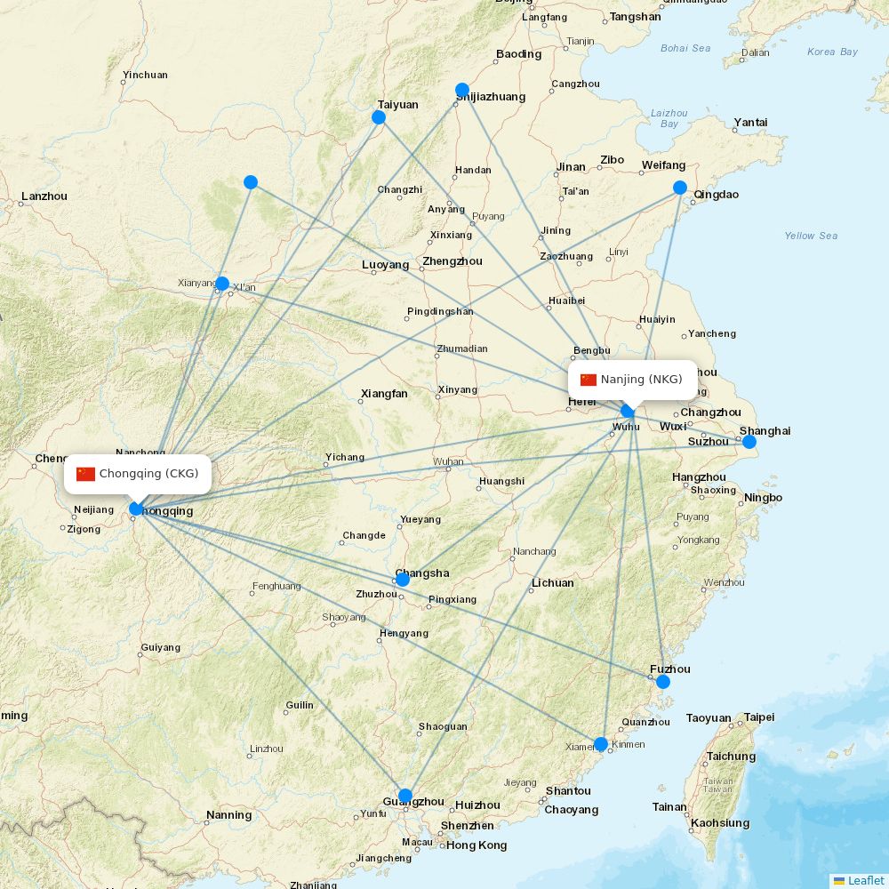 China Eastern Airlines routes 2025 – map with all flights - Flight Routes