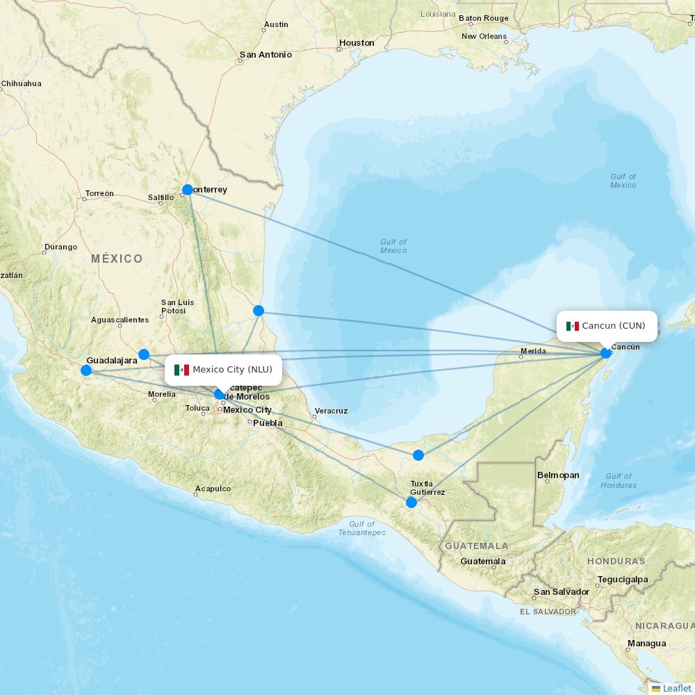 Volaris routes 2025 – interactive map with all flights - Flight Routes