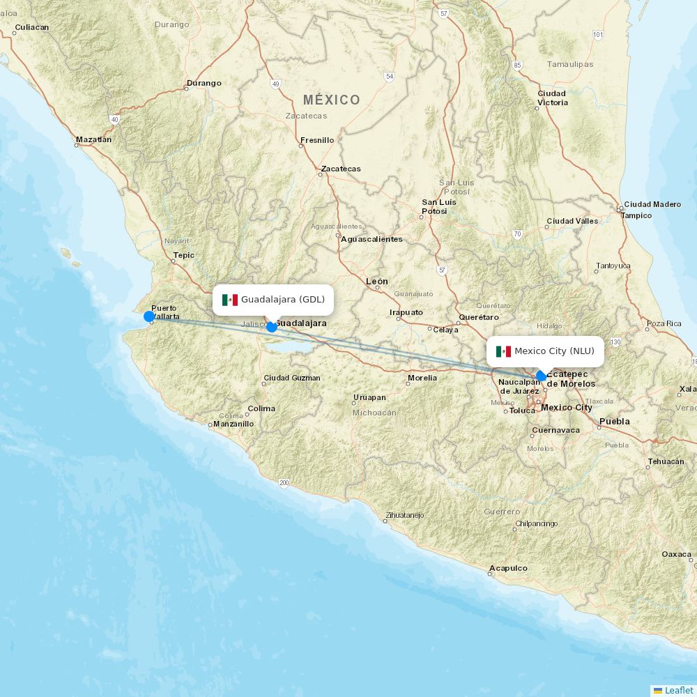 Volaris routes 2026 – interactive map with all flights - Flight Routes