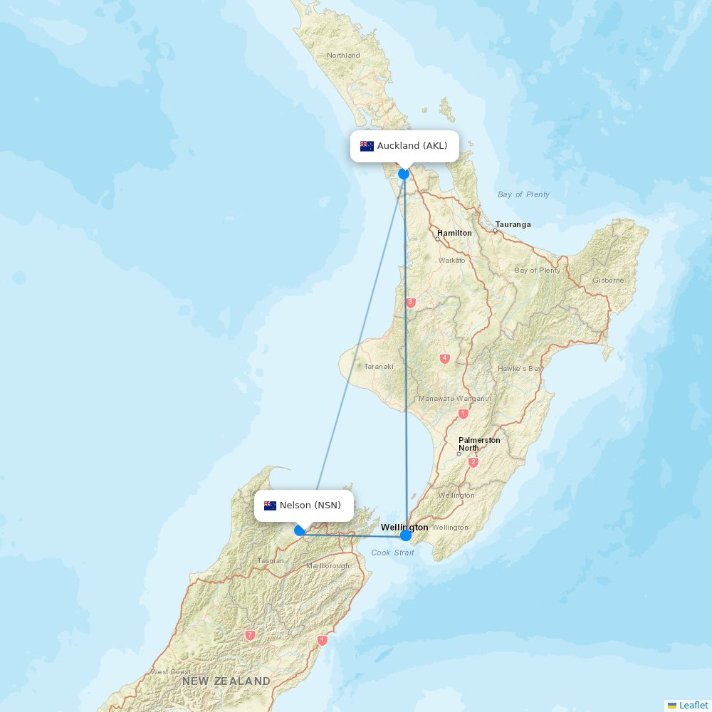Air New Zealand routes 2026 – map with all flights - Flight Routes