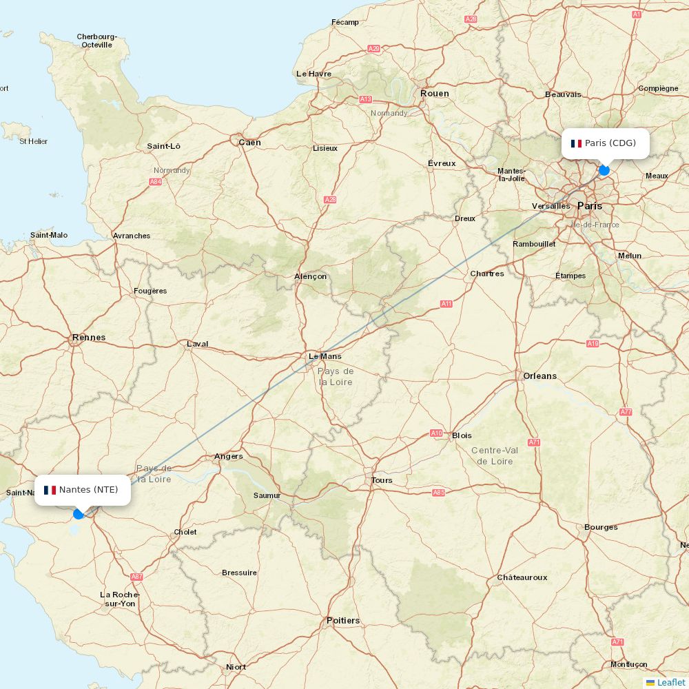 Air France routes 2025 – map with all flights - Flight Routes