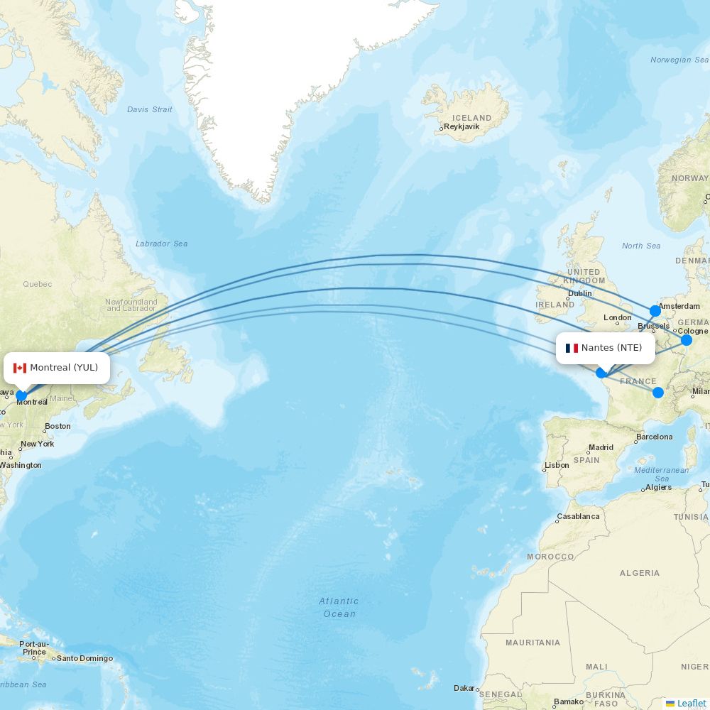 Air Transat routes 2025 – interactive map with all flights - Flight Routes