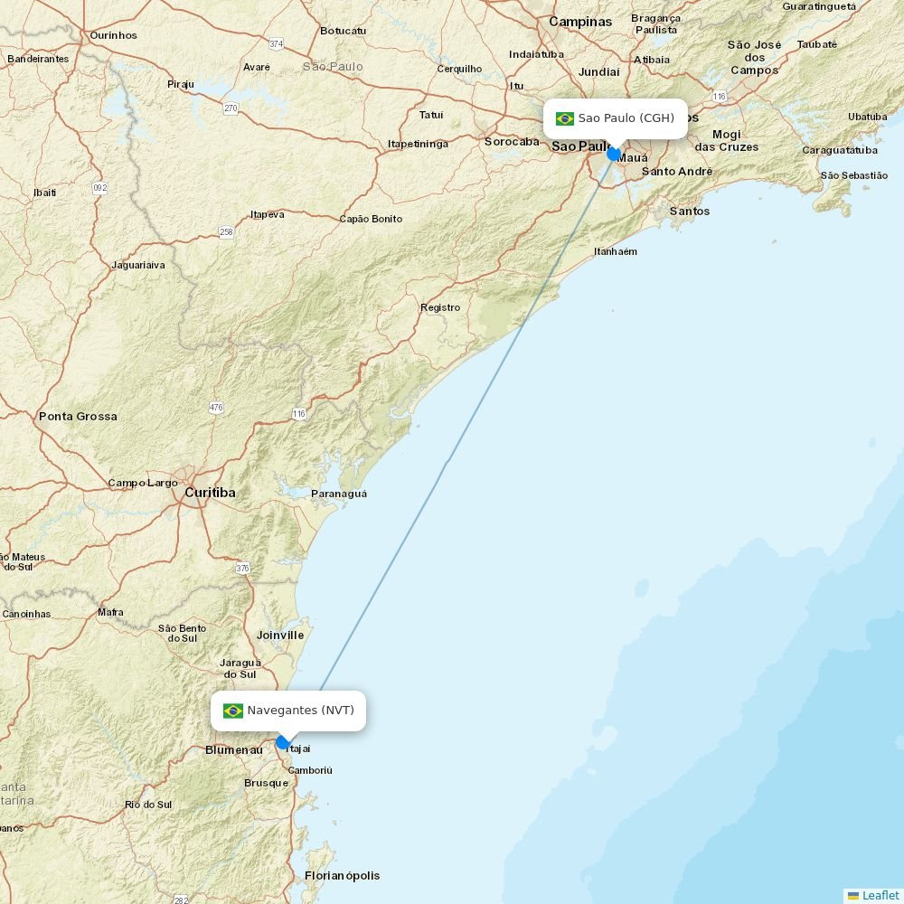 Gol routes 2026 – interactive map with all flights - Flight Routes