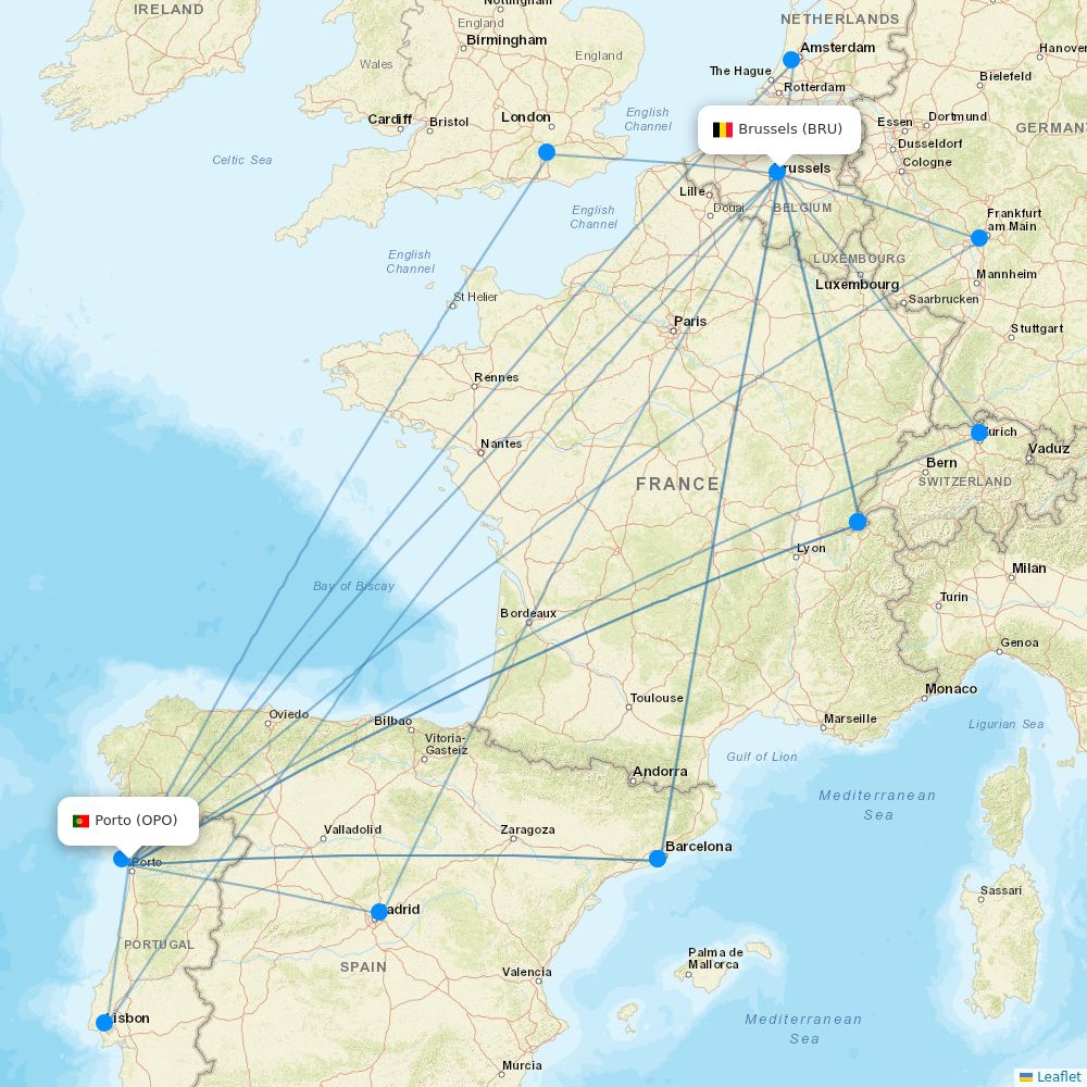 Brussels Airlines routes 2026 – map with all flights - Flight Routes