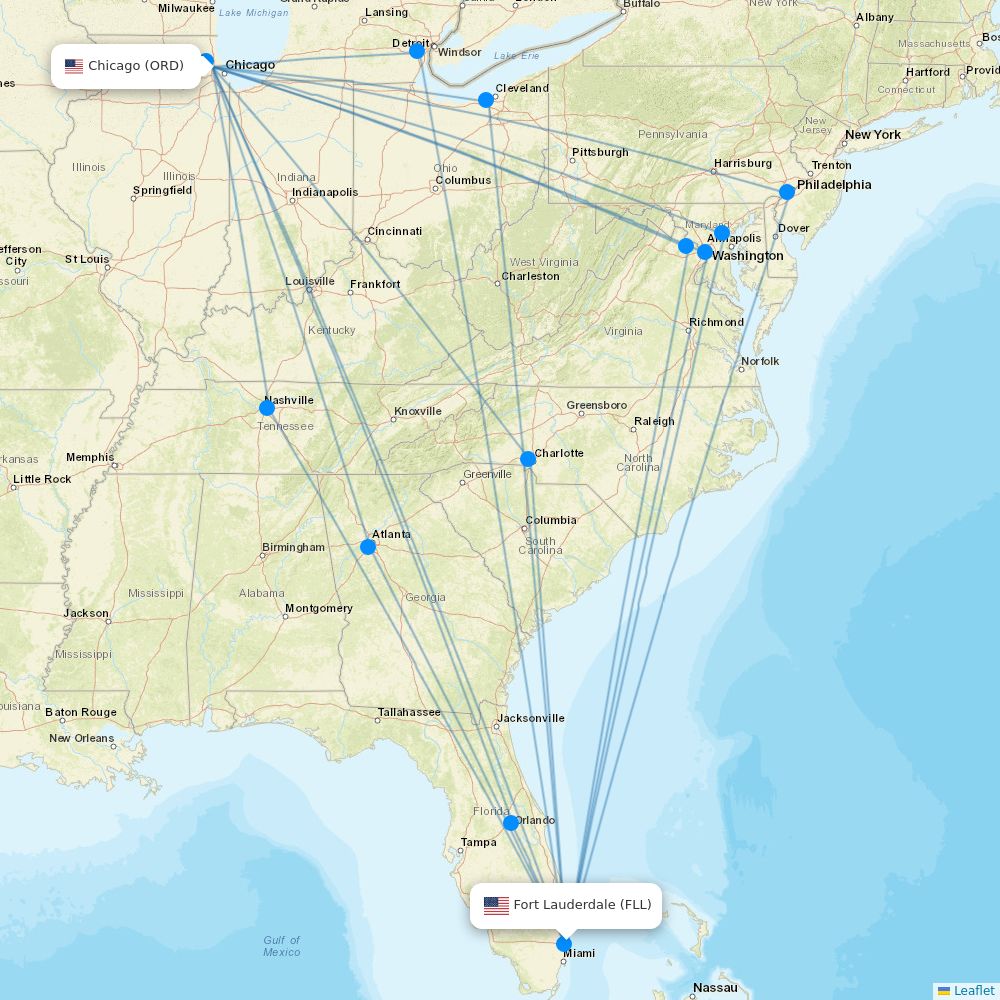 Spirit Airlines routes 2025 – map with all flights - Flight Routes