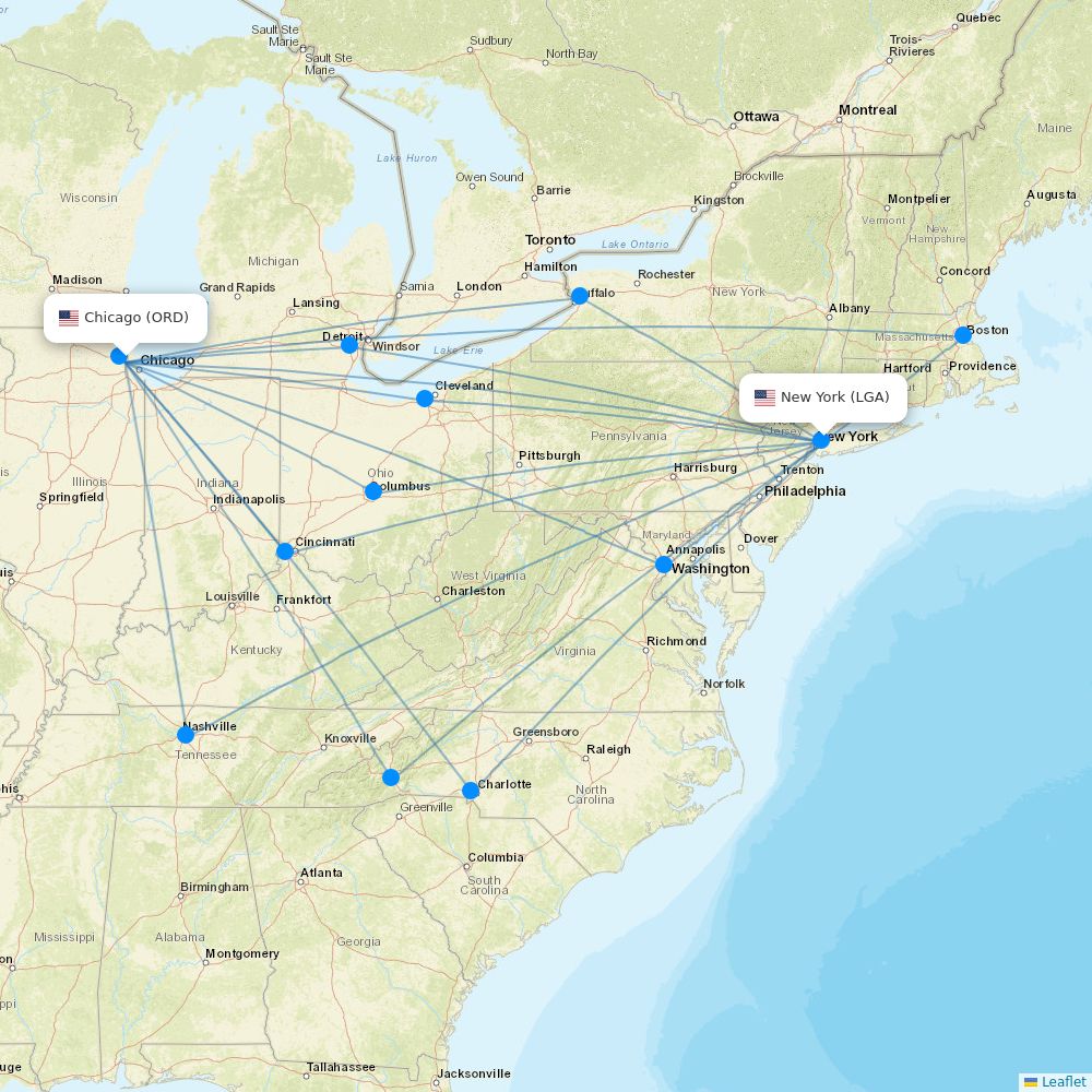 United Airlines routes 2026 – map with all flights - Flight Routes